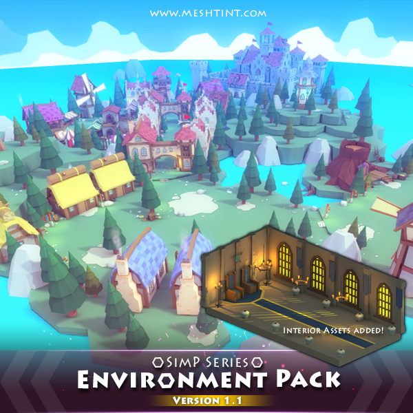 Huge Update Environment Pack SimP Unity3d environment pack