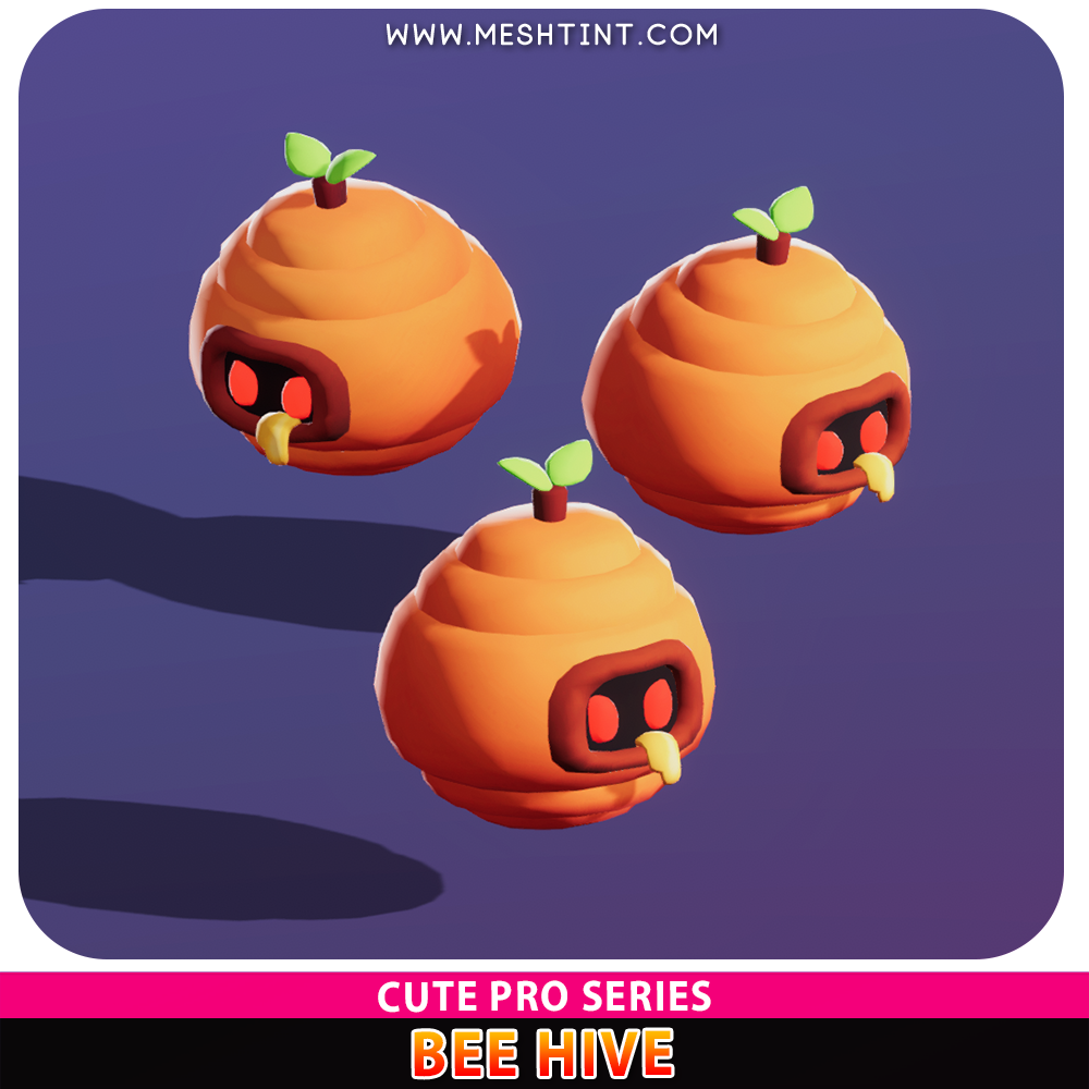Meshtint Studio - Bee Hive Cute Pro Series | FREE 3D Model | Tutorial | Learn Unity | Art Outsource