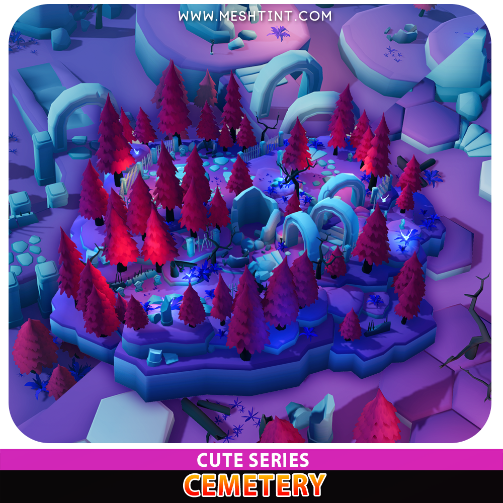 Meshtint Studio - Cemetery Pack Cute Series 1.1 | FREE 3D Model ...