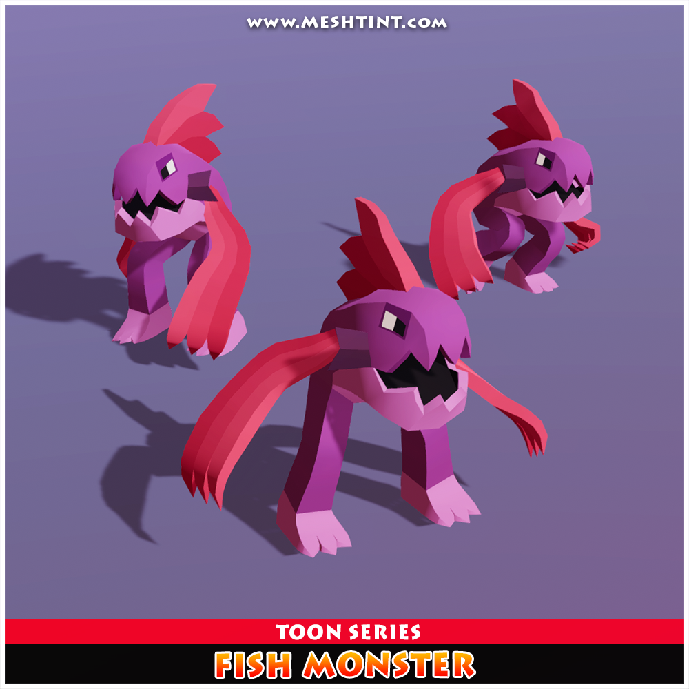 Meshtint Studio - Fish Monster Toon Series | FREE 3D Model | Tutorial ... Meshtint Studio - Fish Monster Toon Series | FREE 3D Model | Tutorial ...