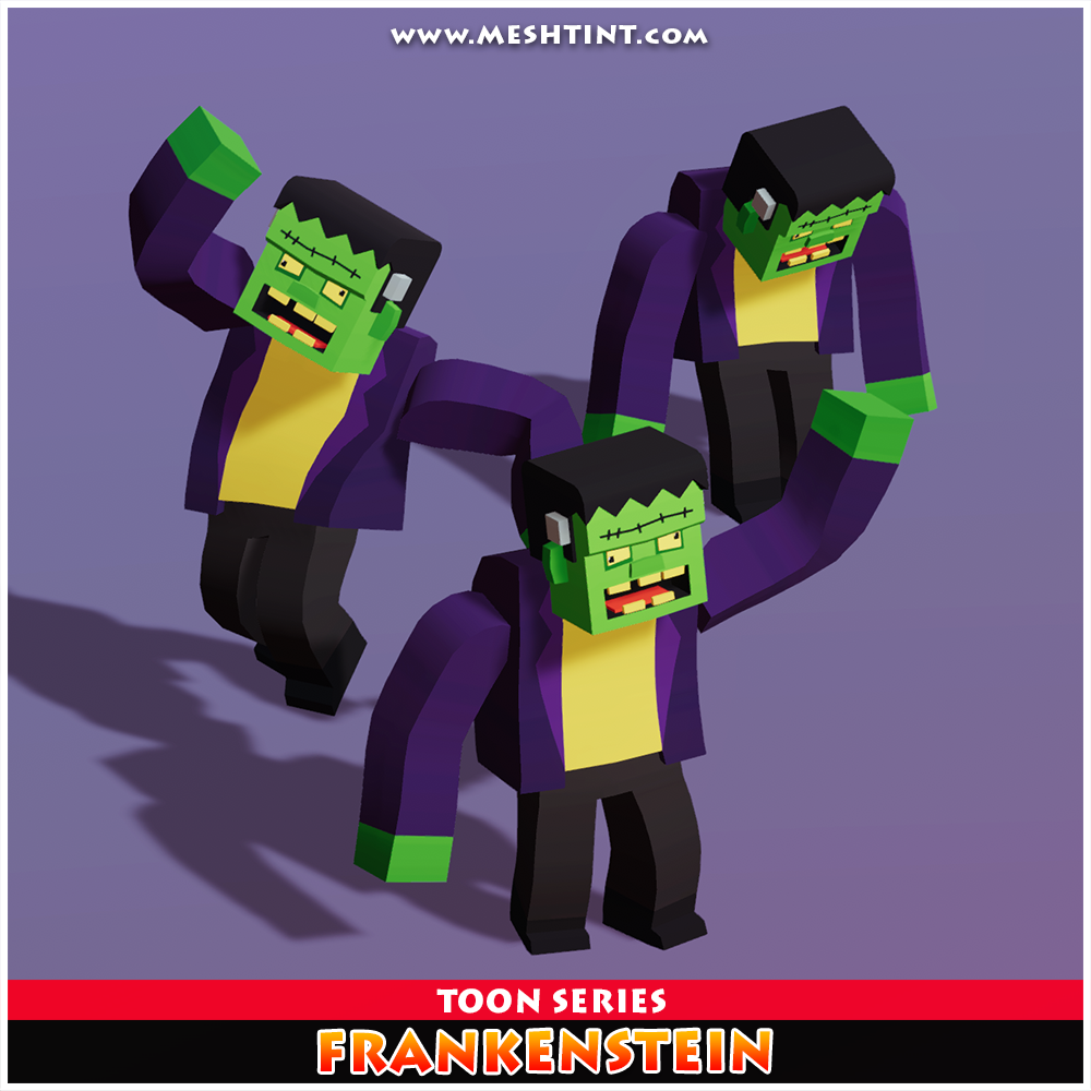 Meshtint Studio - Frankenstein Toon Humanoid Series | FREE 3D Model | Tutorial | Learn Unity ...