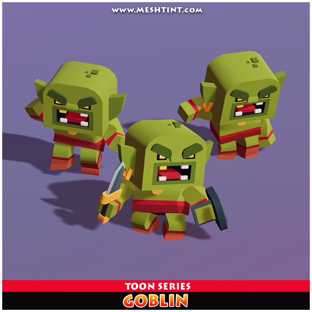Meshtint Studio - Goblin Toon Humanoid Series | FREE 3D Model | Tutorial | Learn Unity | Art ...