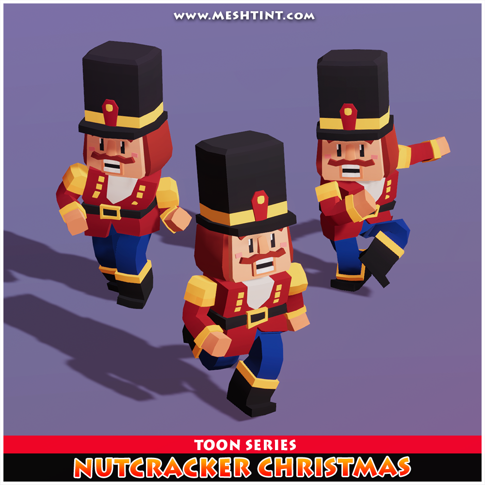 Meshtint Studio - Nutcracker Christmas Toon Series | FREE 3D Model | Tutorial | Learn Unity ...