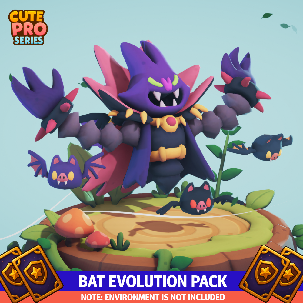 Meshtint Studio - Bat Evolution Pack Cute Pro Series | FREE 3D Model ...