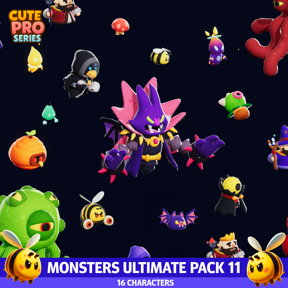 Meshtint Studio - Monsters Ultimate Pack 11 Cute Pro Series | FREE 3D ...
