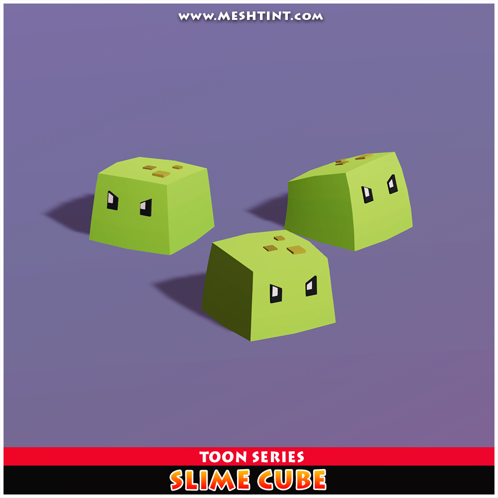Meshtint Studio - Slime Cube Toon Series | FREE 3D Model | Tutorial | Learn Unity | Art Outsource