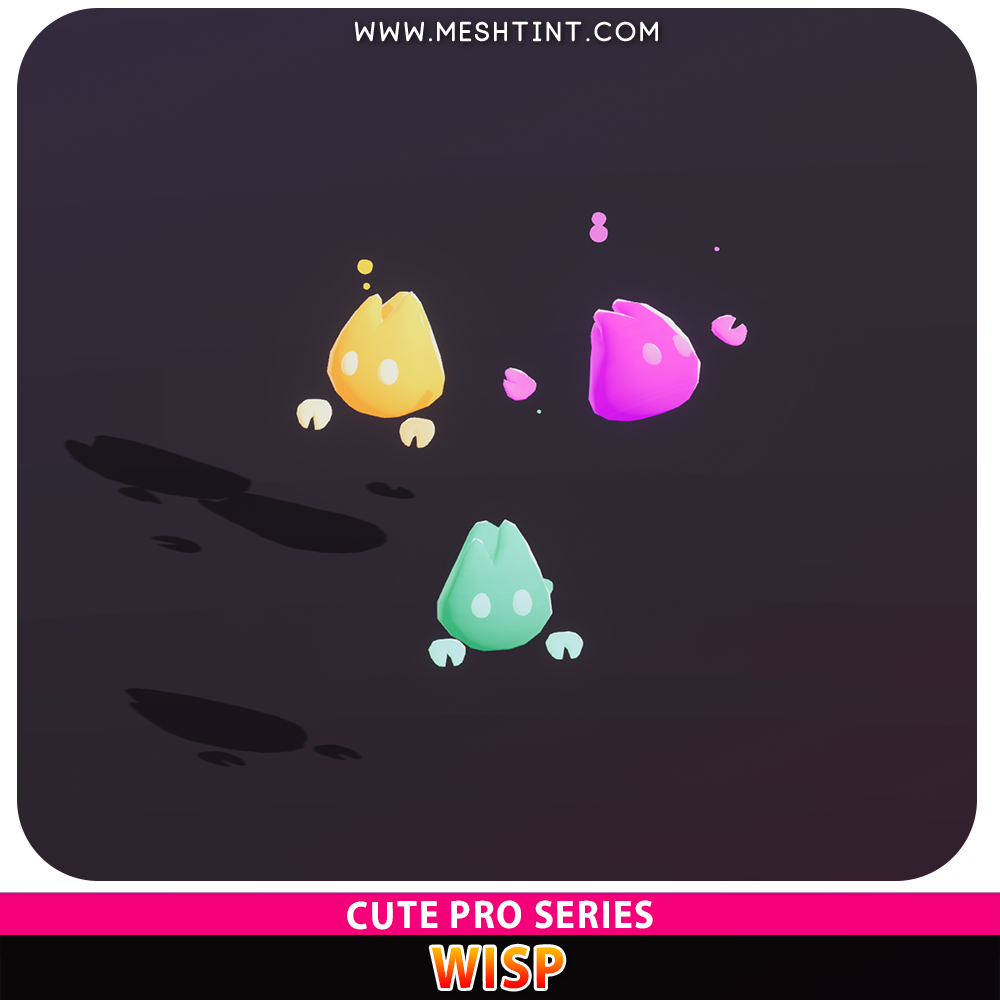 Meshtint Studio - Wisp Cute Pro Series | FREE 3D Model | Tutorial | Learn Unity | Art Outsource