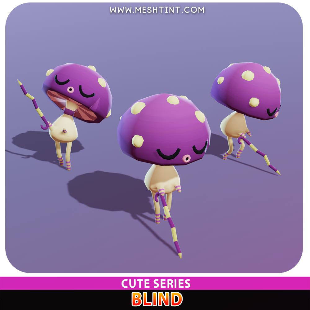 Meshtint Studio - Blind Cute Series | FREE 3D Model | Tutorial | Learn Unity | Art Outsource
