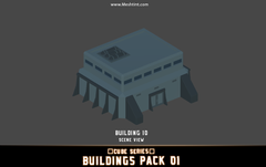 Meshtint Studio - CUBE - Buildings Pack 1.1 | FREE 3D Model | Tutorial | Learn Unity | Art Outsource