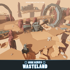Meshtint Studio - CUBE - Wasteland 1.1 | FREE 3D Model | Tutorial | Learn Unity | Art Outsource