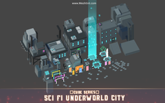 Meshtint Studio - CUBE - Sci Fi Underworld City Pack 1.7 | FREE 3D Model | Tutorial | Learn ...