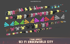 Meshtint Studio - CUBE - Sci Fi Underworld City Pack 1.7 | FREE 3D Model | Tutorial | Learn ...