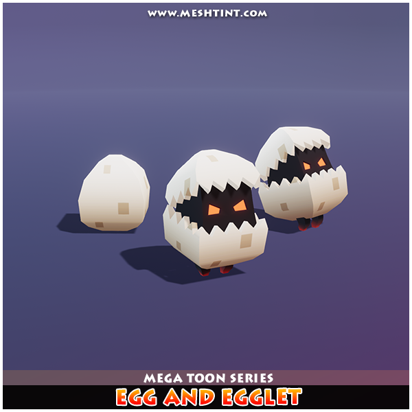 Meshtint Studio - Egg and Egglet Mega Toon Evolution Series | FREE 3D Model | Tutorial | Learn ...