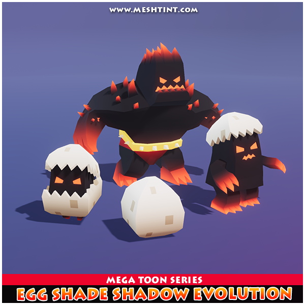 Meshtint Studio - Egg Shade Shadow Evolution Pack Mega Toon Series | FREE 3D Model | Tutorial ...