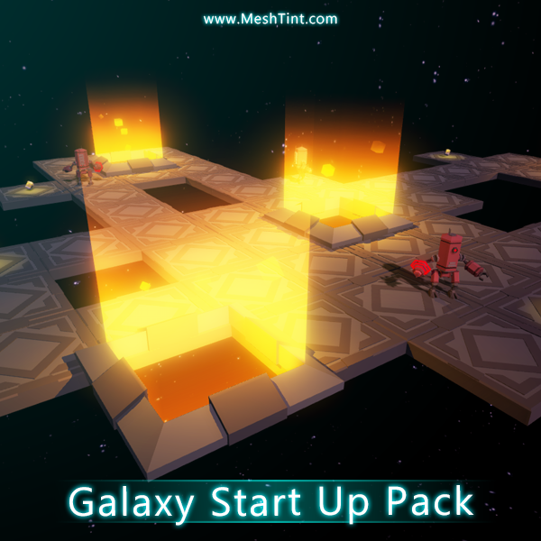 Meshtint Studio - Start Up Pack Polygonal Galaxy Series | FREE 3D Model | Tutorial | Learn Unity ...