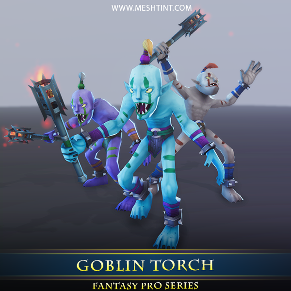 Meshtint Studio - Goblin Torch 1.1 | FREE 3D Model | Tutorial | Learn Unity | Art Outsource