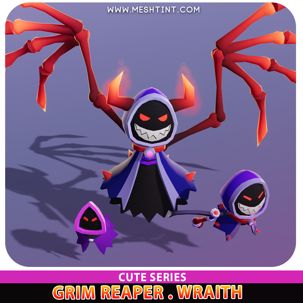 Meshtint Studio - Grim Reaper Wraith Evolution Pack Cute Series | FREE ...
