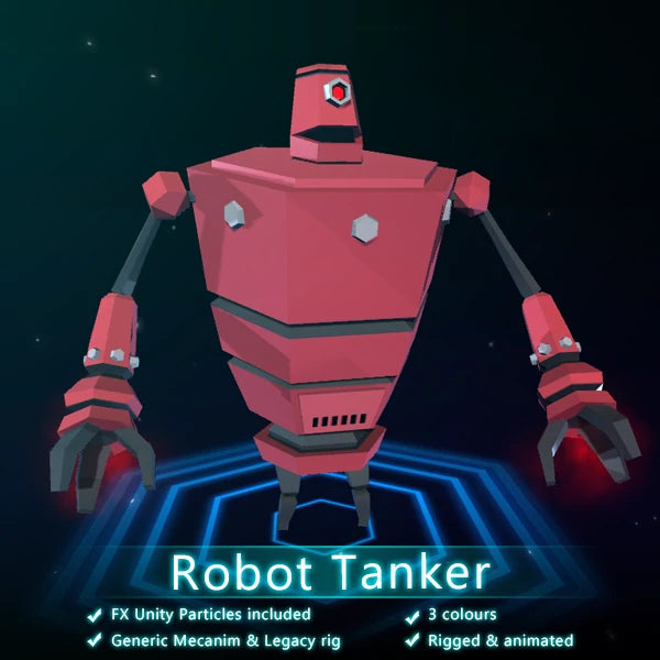 Meshtint Studio - Robot Tanker Polygonal Galaxy Series | FREE 3D Model | Tutorial | Learn Unity ...