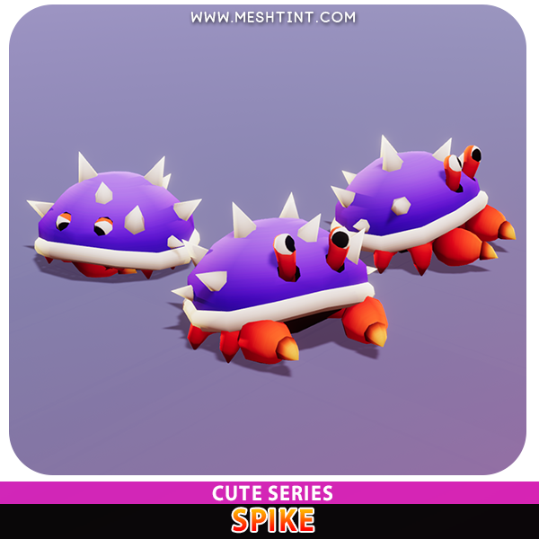 Meshtint Studio - Spike Cute Series | FREE 3D Model | Tutorial | Learn ...