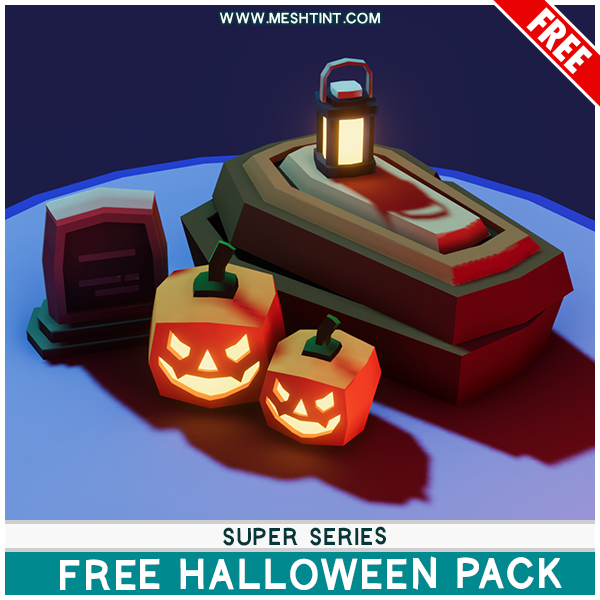 Meshtint Studio - Meshtint Free Super Halloween Pack | FREE 3D Model | Tutorial | Learn Unity ...