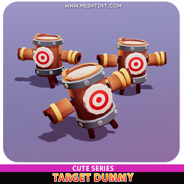 Meshtint Studio - Target Dummy Cute Series | FREE 3D Model | Tutorial ...
