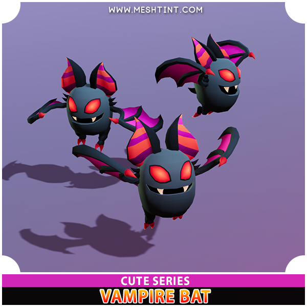 Cute Vampire Bat Cartoon