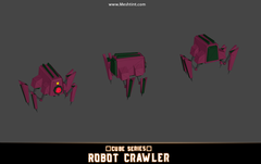 Meshtint Studio - CUBE - Robot Crawler | FREE 3D Model | Tutorial | Learn Unity | Art Outsource