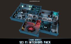 Meshtint Studio - CUBE - Sci Fi Interiors Pack 1.1 | FREE 3D Model | Tutorial | Learn Unity ...