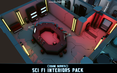 Meshtint Studio - CUBE - Sci Fi Interiors Pack 1.1 | FREE 3D Model | Tutorial | Learn Unity ...
