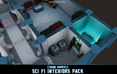 Meshtint Studio - CUBE - Sci Fi Interiors Pack 1.1 | FREE 3D Model | Tutorial | Learn Unity ...