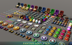 Meshtint Studio - Fantasy Loot Pack 1.3 | FREE 3D Model | Tutorial ...