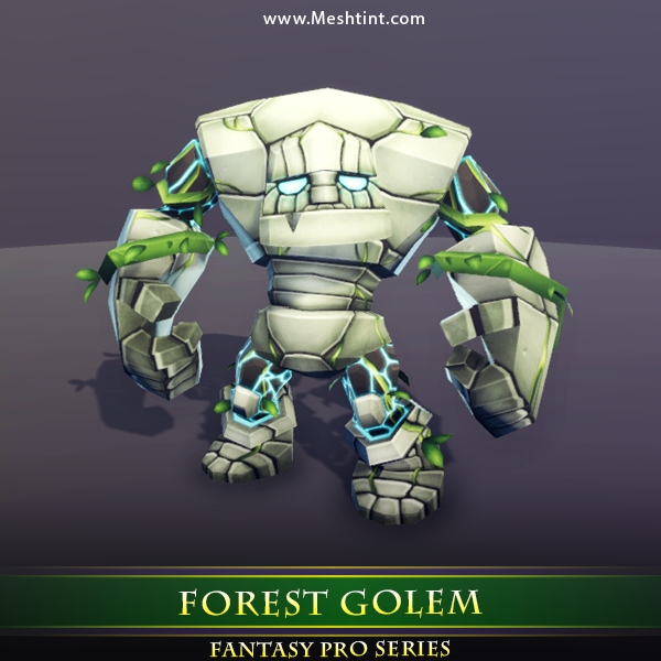 Meshtint Studio - Forest Golem 1.4 | FREE 3D Model | Tutorial | Learn Unity | Art Outsource