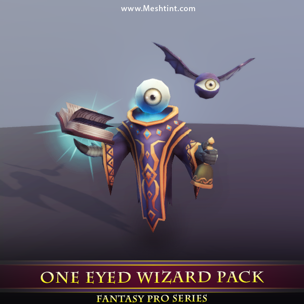 Meshtint Studio - One Eyed Wizard Pack 1.3 | FREE 3D Model | Tutorial | Learn Unity | Art Outsource