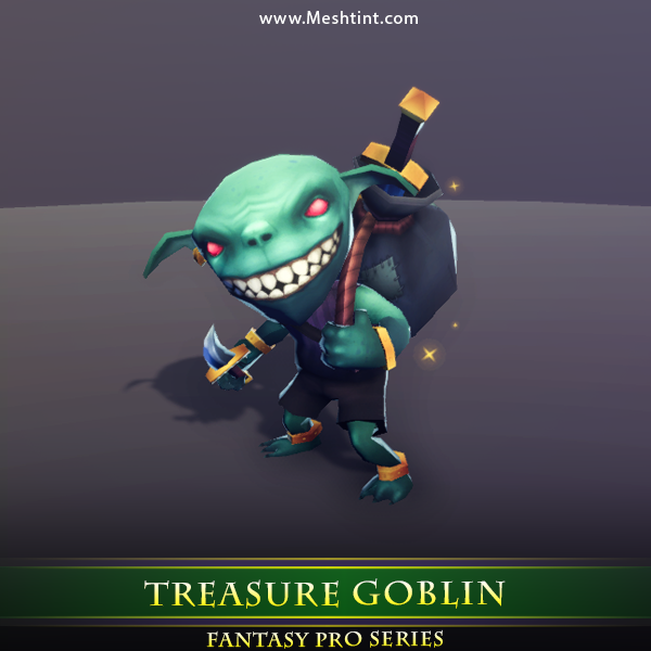 Meshtint Studio - Treasure Goblin 1.6 | FREE 3D Model | Tutorial | Learn Unity | Art Outsource